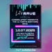 Rave Party Invitation | Editable Glow Party Invite | Neon Birthday, EDM ...