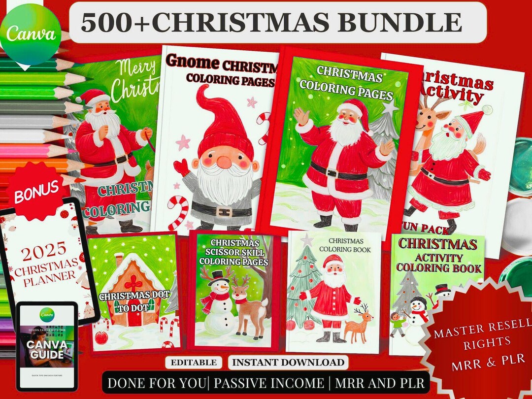 The Ultimate Christmas Activity Mega Bundle for Kids 500+ Printables ...