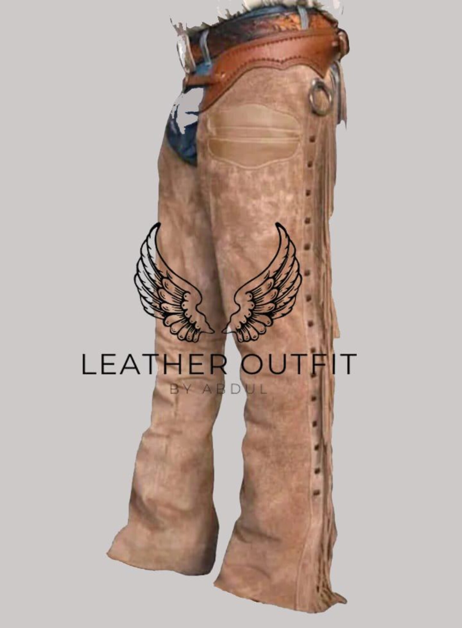 Mens Western Leather Chap| Suede Leather Chap| Horse Riding Chap ...