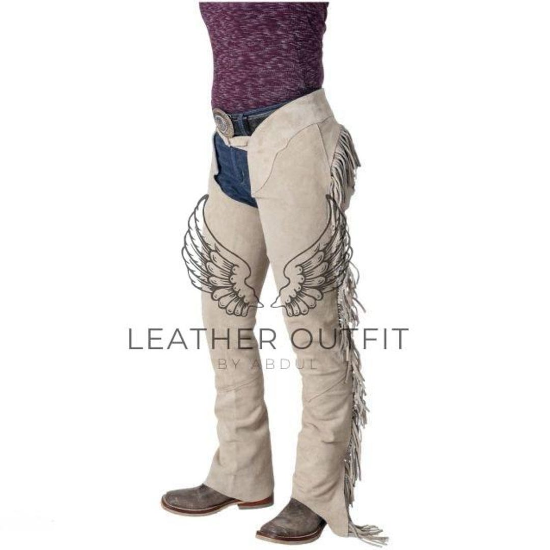 Mens Western Leather Chap| Suede Leather Chap| Horse Riding Chap ...
