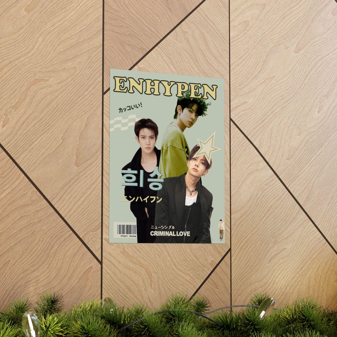 Enhypen Heeseung Matte Vertical Posters, Kpop Poster, Music Wall Art ...