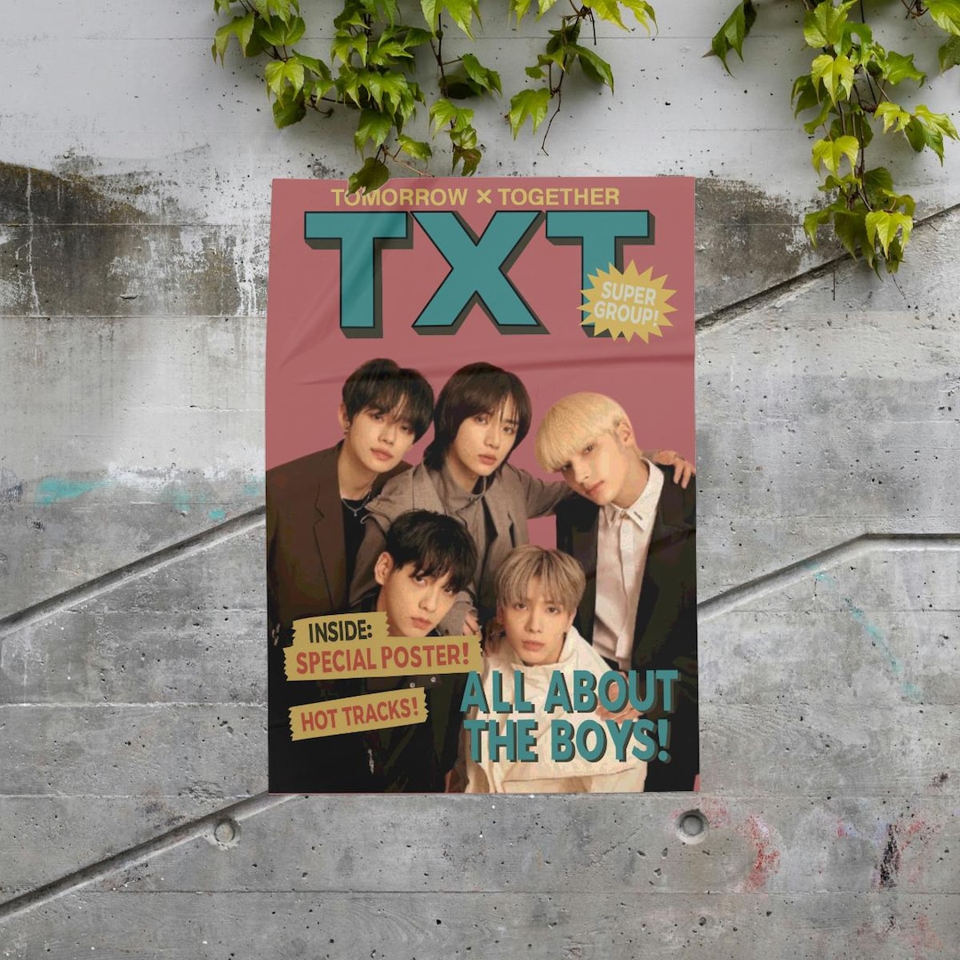 TXT Matte Vertical Posters, K-pop Wall Art, Fan Decor, Gift for Music ...