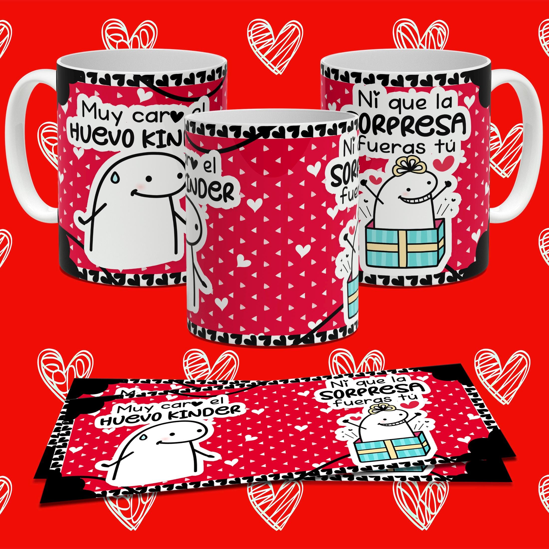 12 Designs for Flork Picarón Mugs, Cup Wrap Designs, Template for 11oz ...