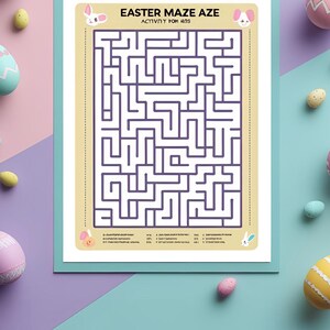 Easter Maze Game for Kids – Fun Printable Puzzles for Preschool ...