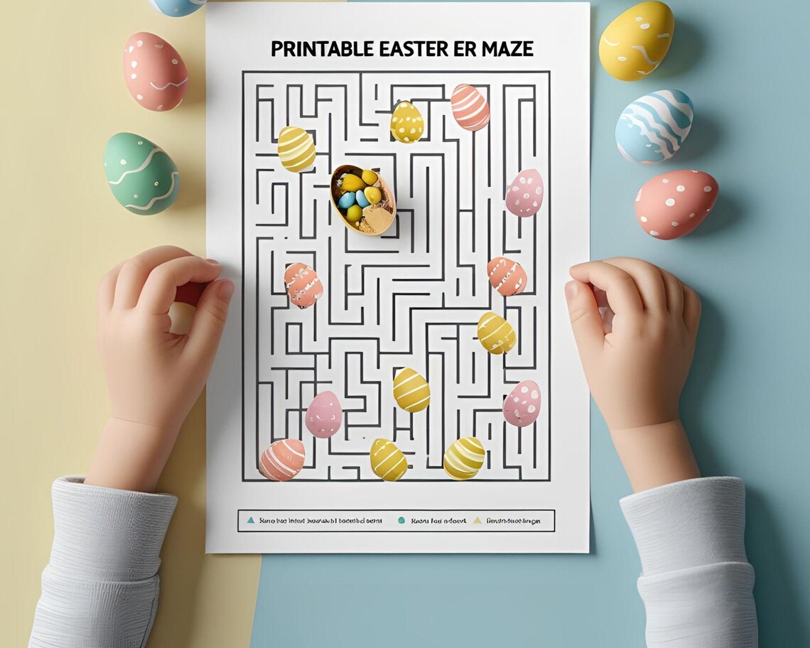 Easter Maze Game for Kids – Fun Printable Puzzles for Preschool ...