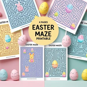Easter Maze Game for Kids – Fun Printable Puzzles for Preschool ...