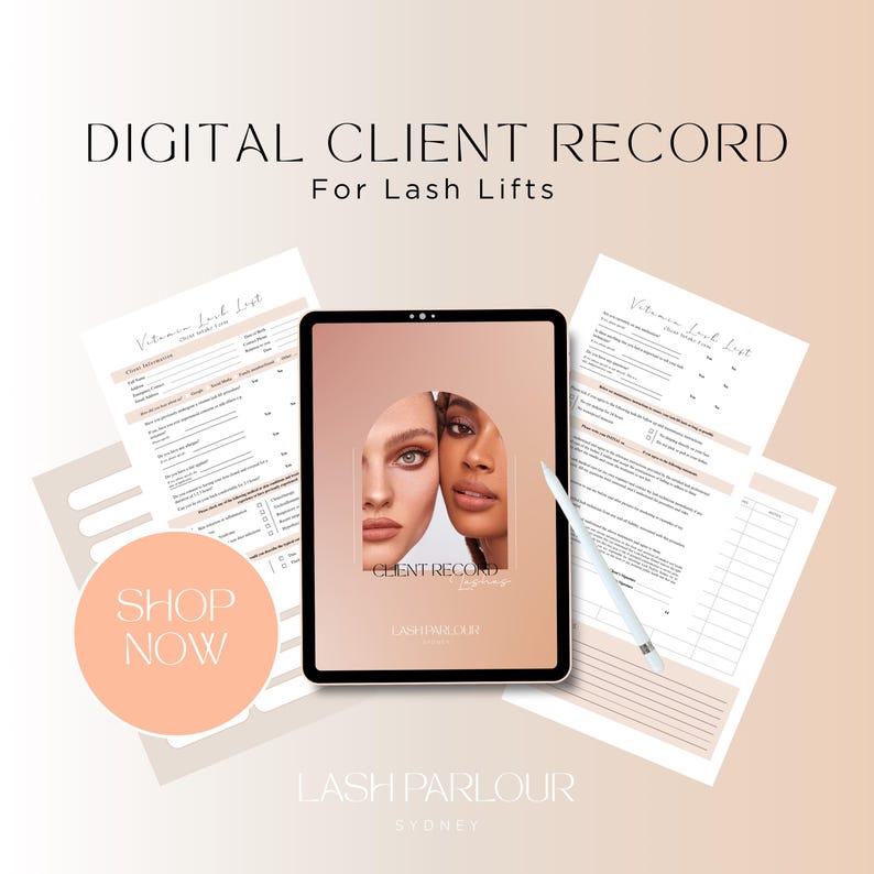 Lash Lift Client Record Book - Professional Consultation Tool for Lash ...