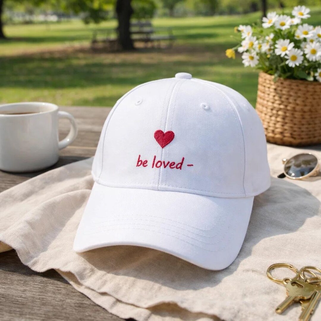 Be Loved Embroidered Hat, Minimal Heart Baseball Cap, Gift for Her - Etsy