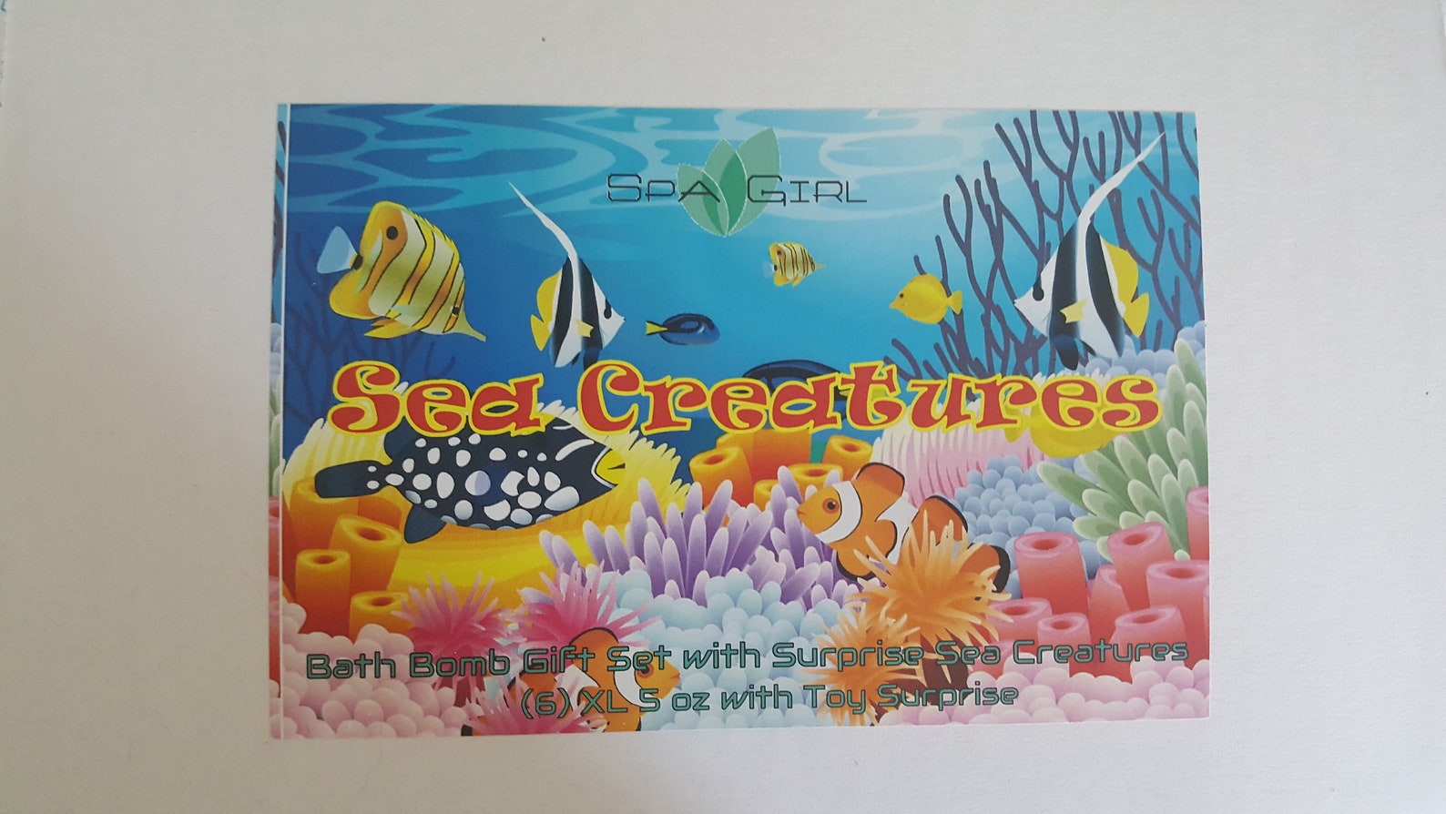 Kids Bath Bomb With SEA CREATURE Toy Inside 1 Large 8 Oz - Etsy