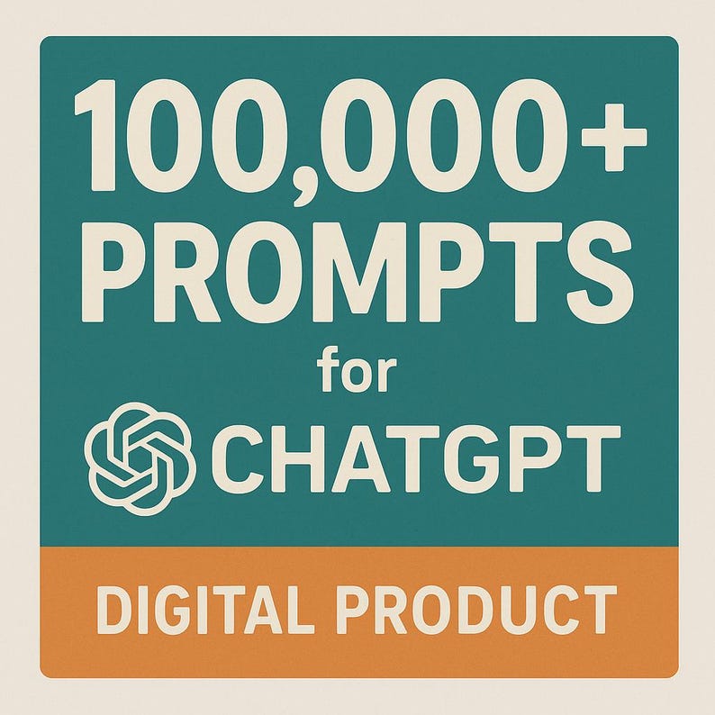 100,000+ Chatgpt Prompts Mega Bundle | Ultimate AI Prompt Library for ...