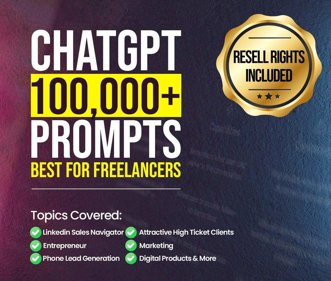 100,000+ Chatgpt Prompts Mega Bundle | Ultimate AI Prompt Library for ...