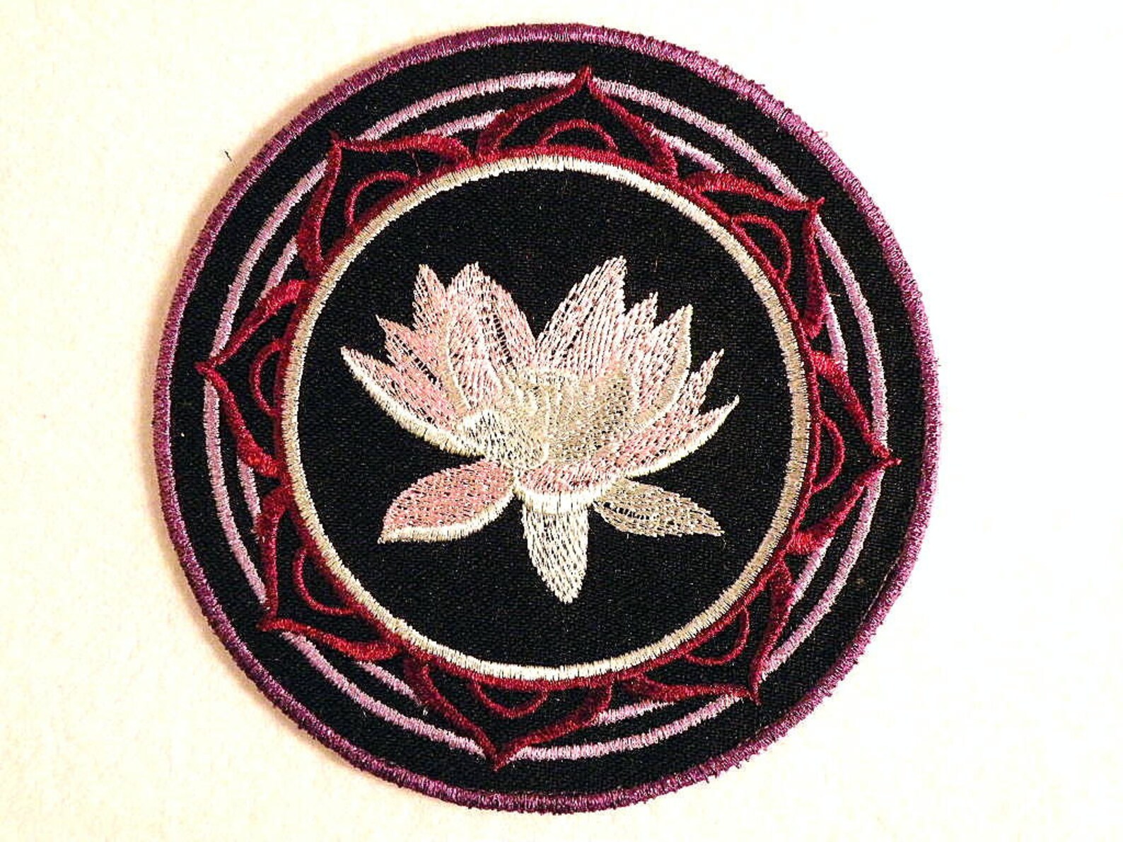 Lotus Blossom Iron on Patch 4.65 inch | Etsy