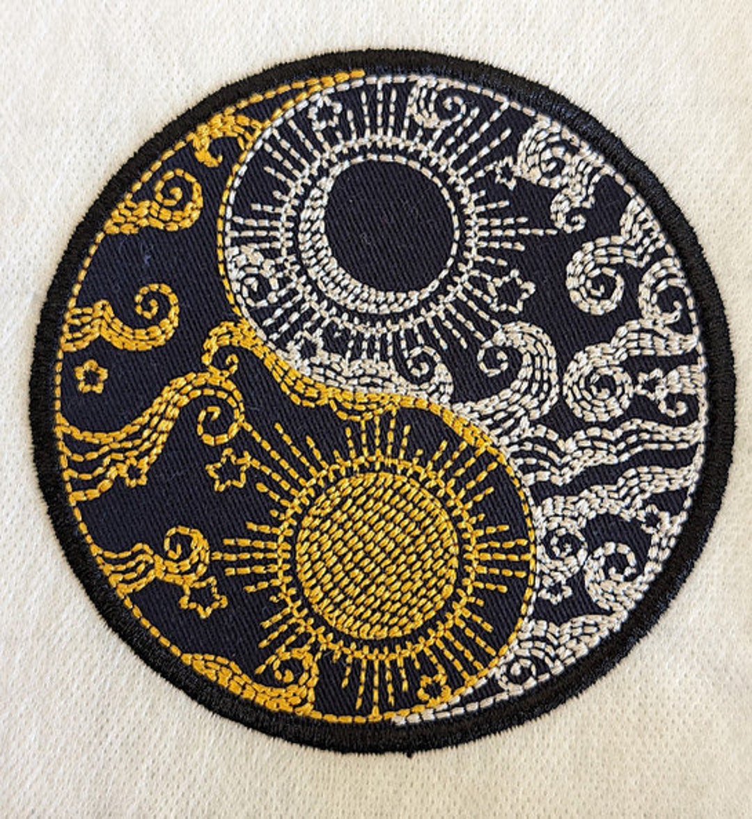 Celestial Yin Yang Iron on Patch - Etsy