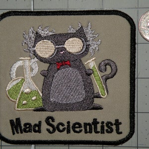 Mad Scientist Iron on Patch-4" - Etsy