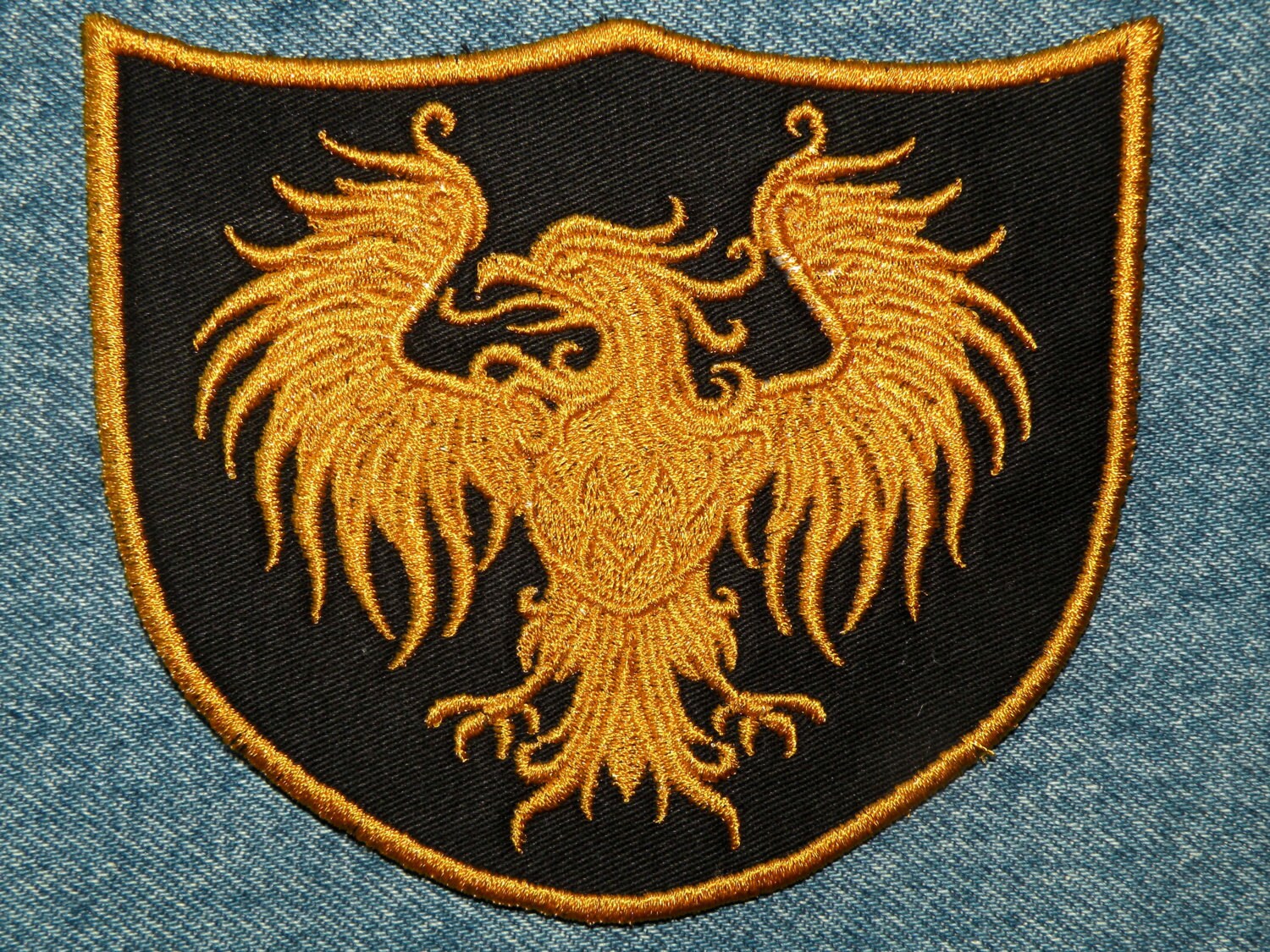 Gilded Eagle Shield Iron on Patch 4.5 X 4 - Etsy