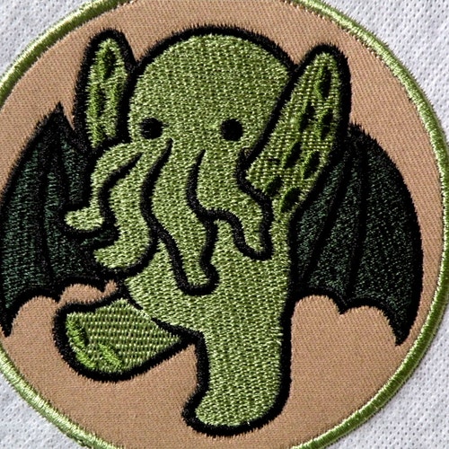 Cute Cthulhu Patch Embroidered Cthulhu Iron on Applique - Etsy