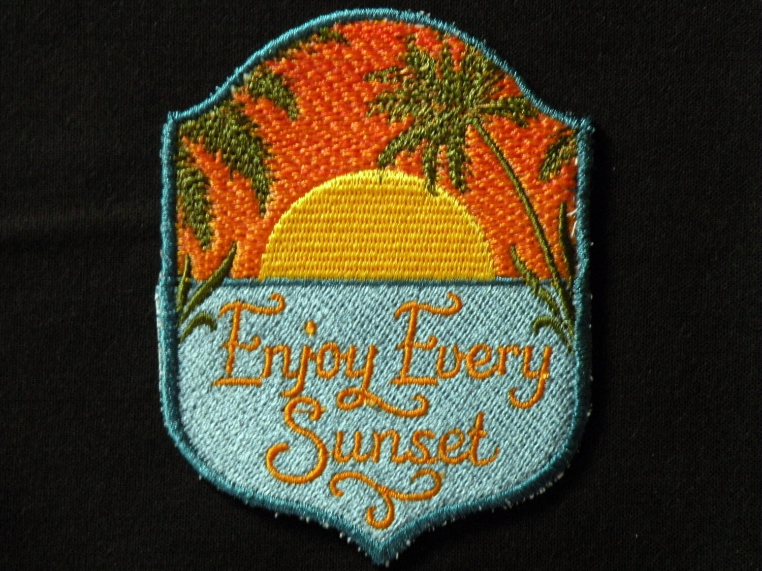 Enjoy Every Sunset Iron on Patch 3 X 3.75 - Etsy