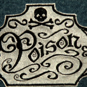 Apothecary Poison on Cowhide Leather Iron on Patch 3.97" X 3.13" - Etsy