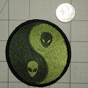 Alien Yin-yang Iron on Patch 3" - Etsy