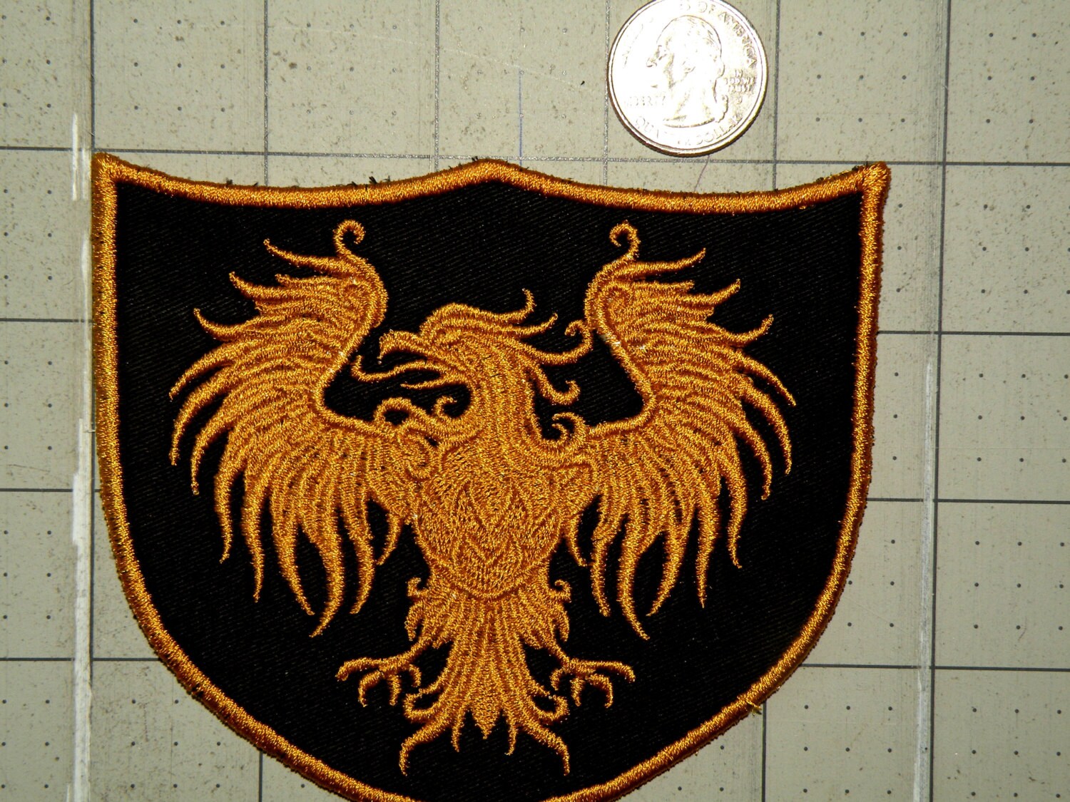 Gilded Eagle Shield Iron on Patch 4.5 X 4 - Etsy