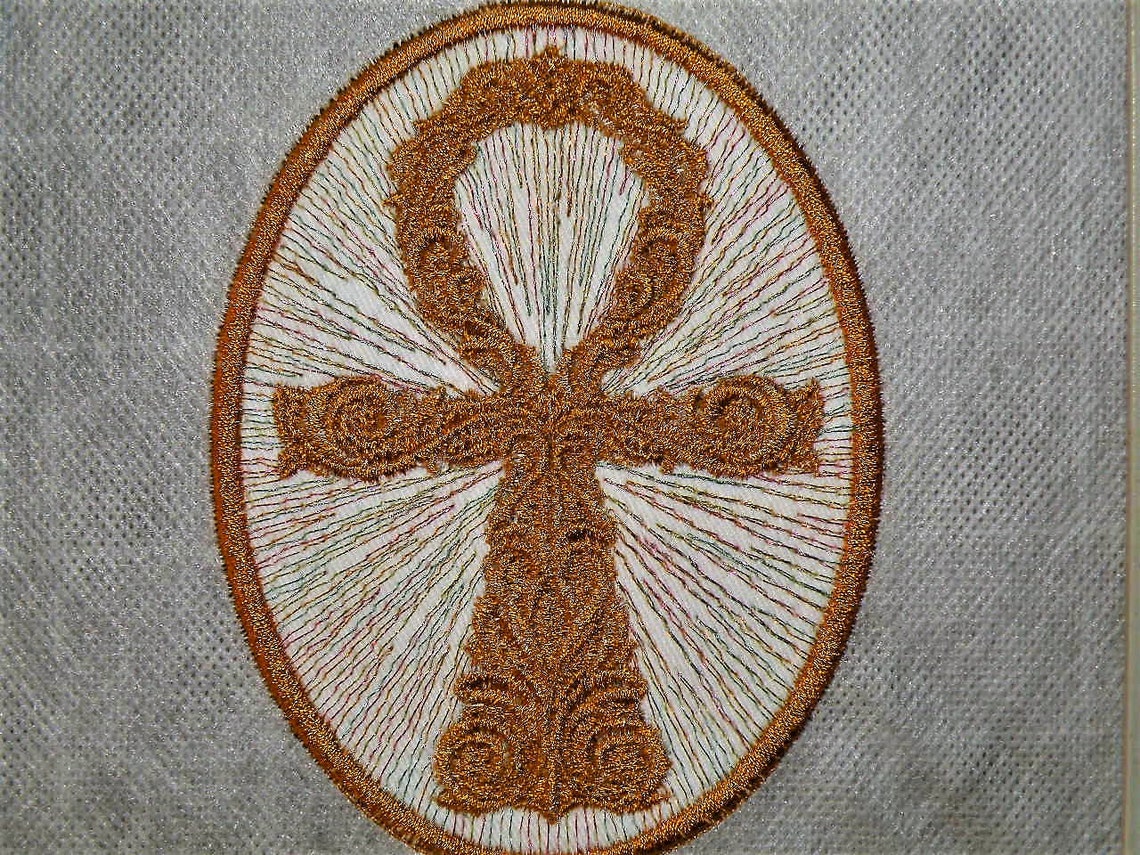 Egyptian Ankh Iron on Patch 3.28" X 4.31" - Etsy