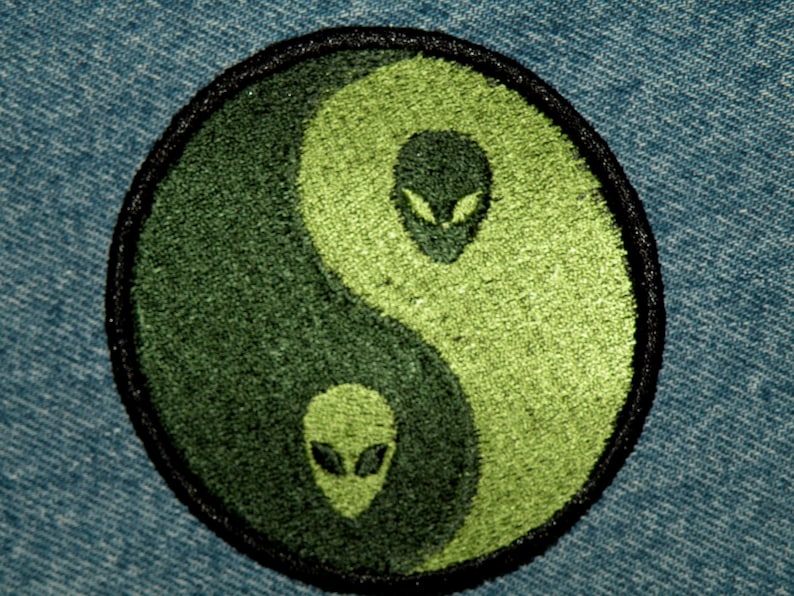 Alien Yin-Yang Iron on Patch 3 | Etsy