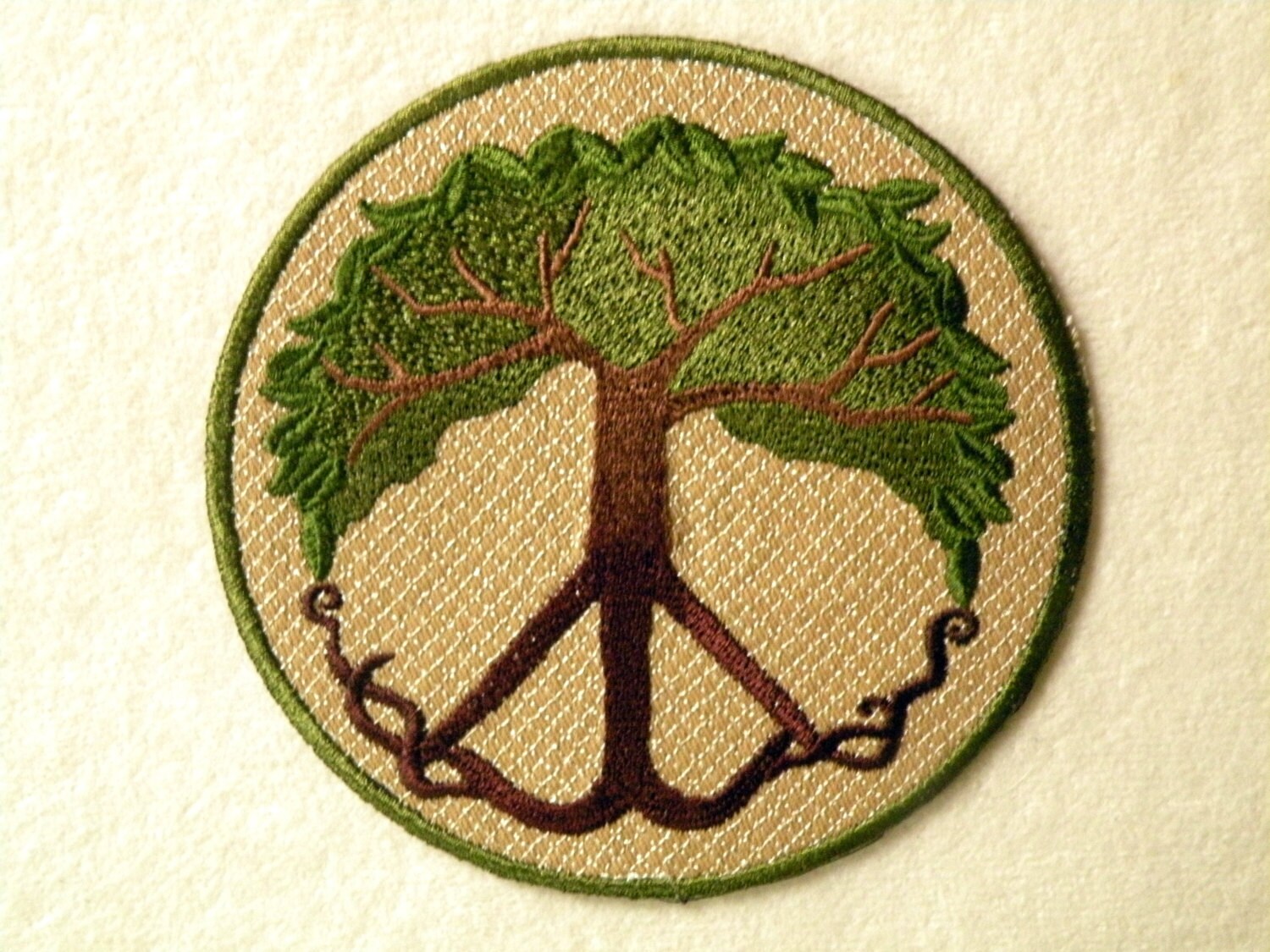 Peace Tree Iron on Patch 2 Sizes 3.5" & 4.5" - Etsy