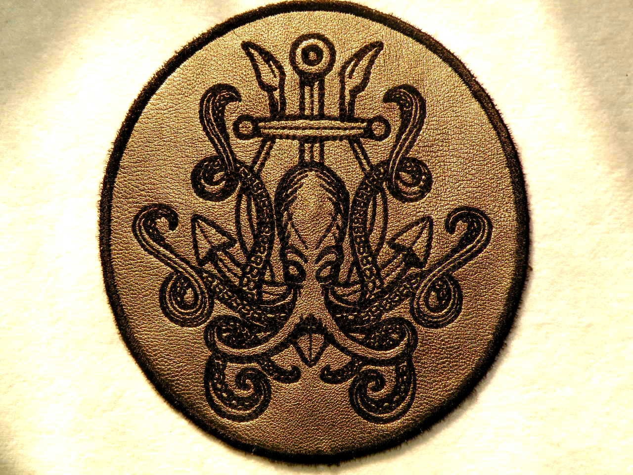 Release the Kraken Iron on Patch on Cowhide Leather 4.25 - Etsy