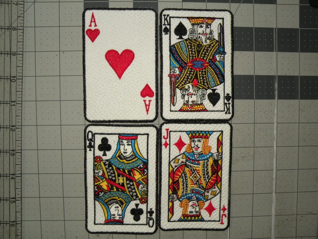 Playing Card Iron on Patch 3" X 4.5". - Etsy