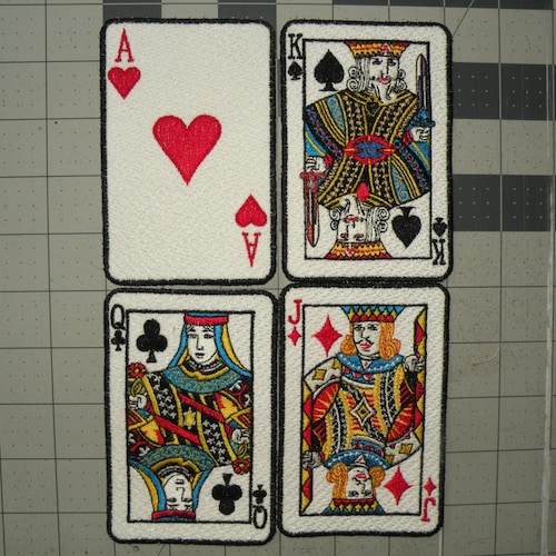 Playing Card Iron on Patch 3 X 4.5. - Etsy