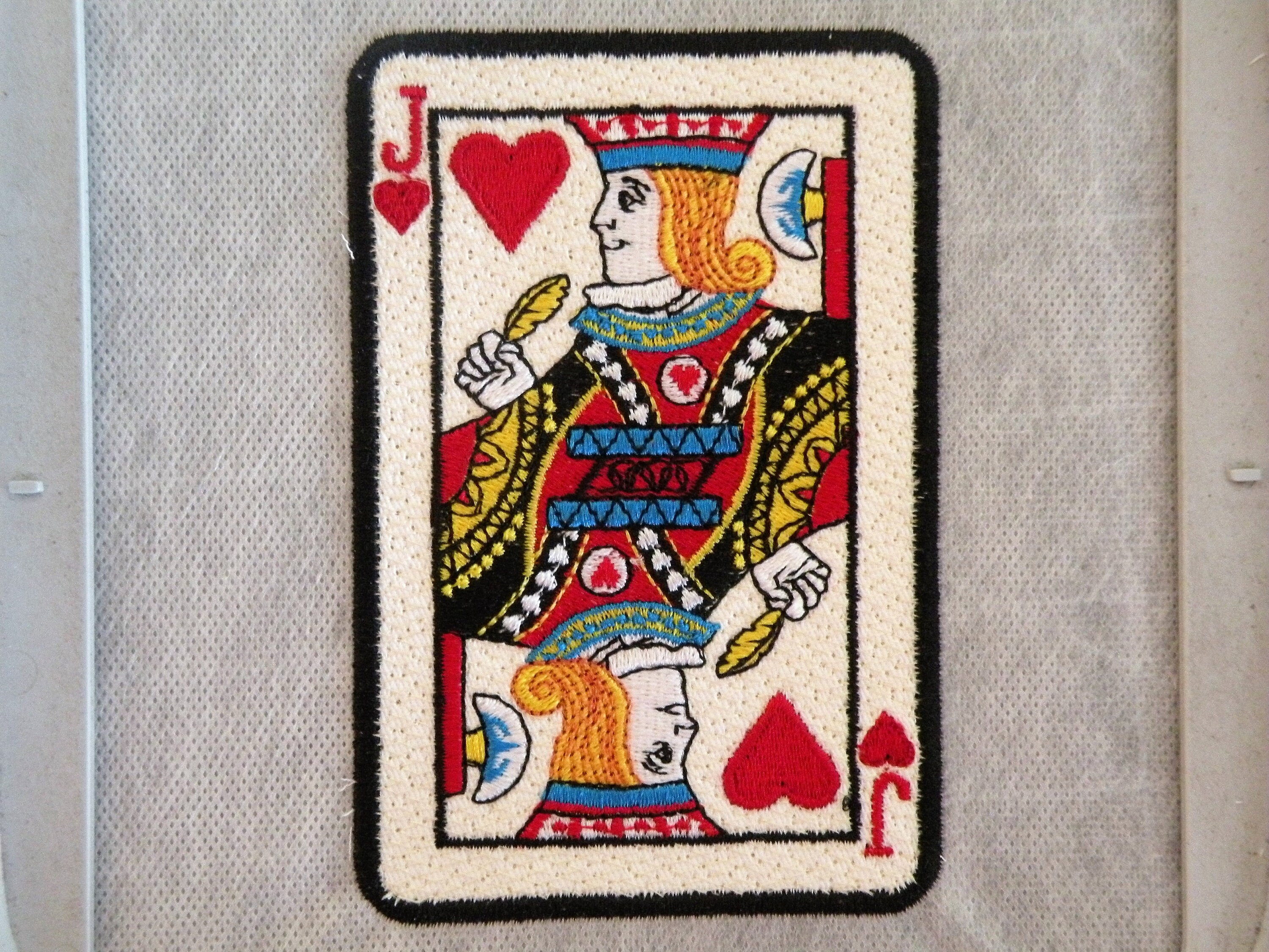 Playing Card Iron on Patch 3 X 4.5. - Etsy UK