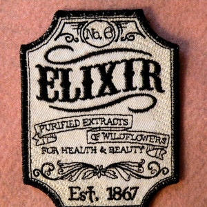Apothecary Elixir No.6 on Twill Iron on Patch 2.96 X 3.86 - Etsy