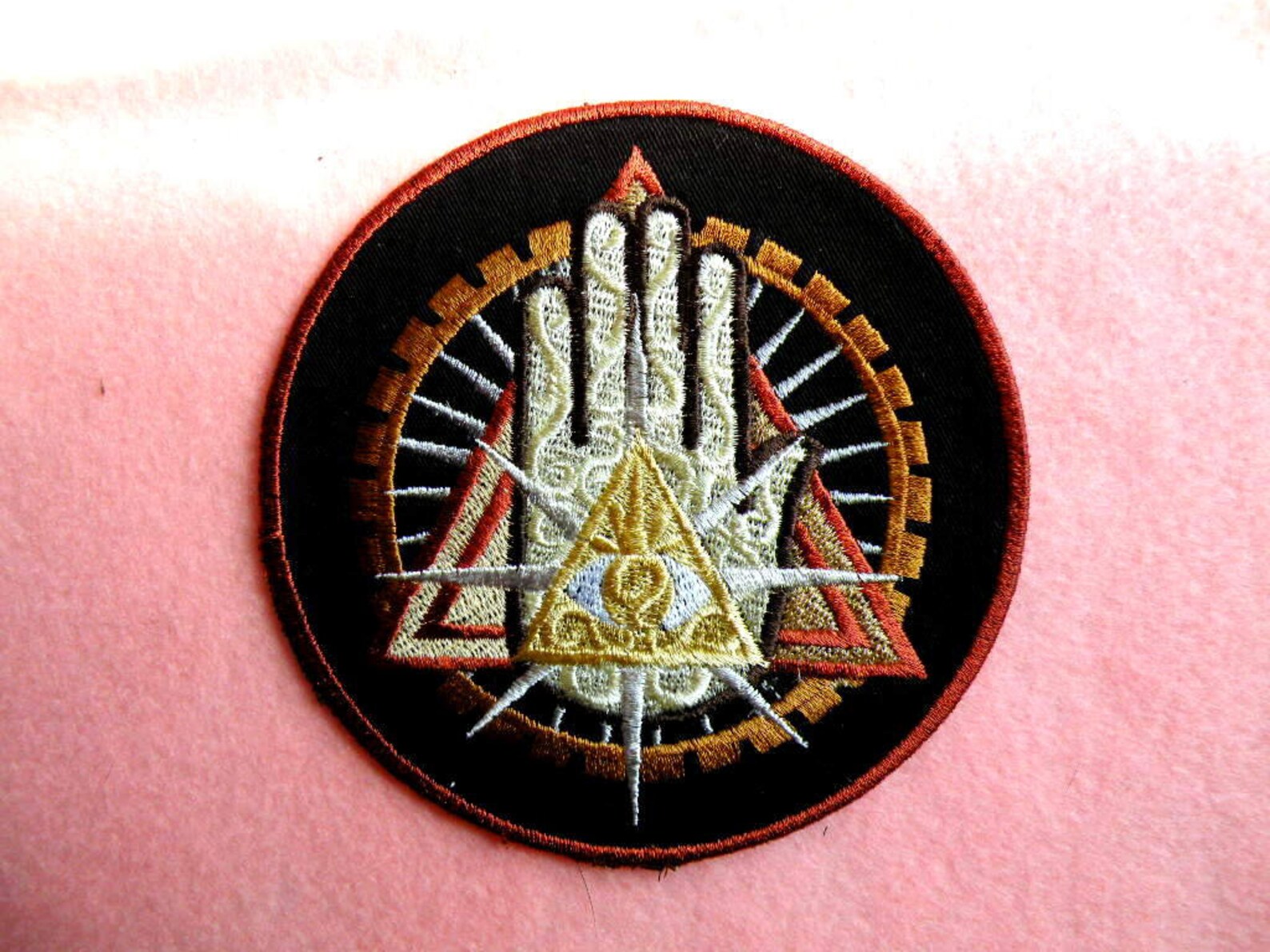 Spiritual Steampunk Hamsa Iron on Patch 4 5/8 | Etsy