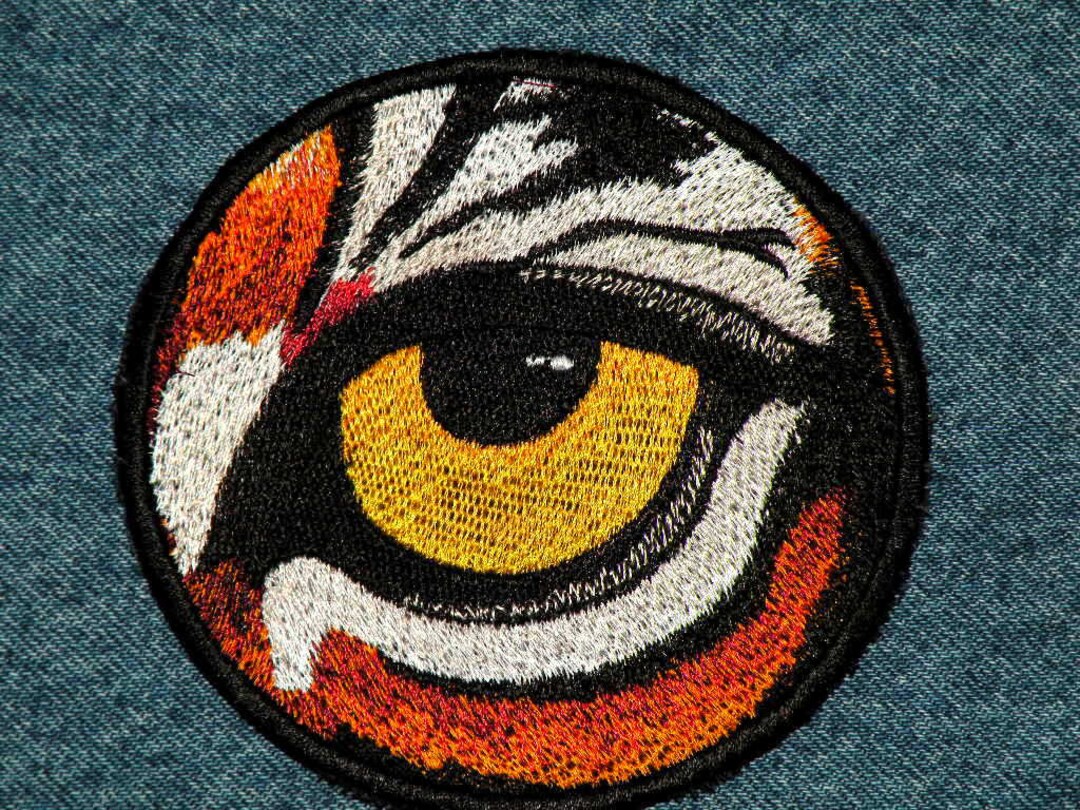 Eye of the Tiger Iron on Patch 4" - Etsy