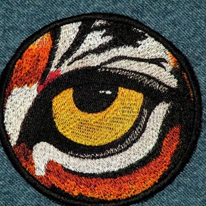 Eye of the Tiger Iron on Patch 4" - Etsy