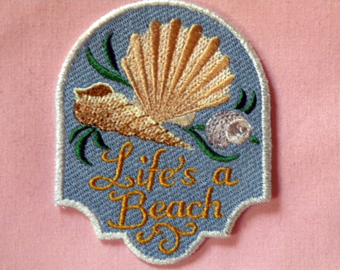 Life's a Beach Iron on Patch 3 X 3.75 - Etsy