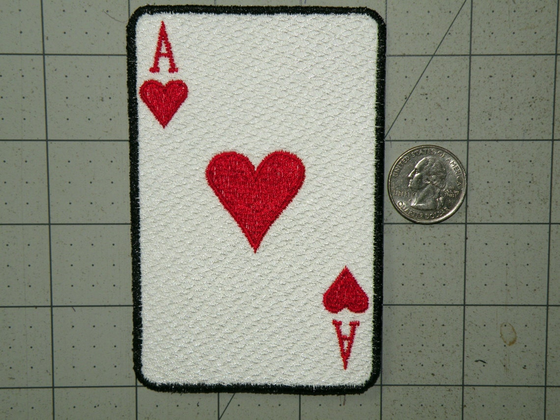 Playing Card Iron on Patch 3 x 4.5. | Etsy
