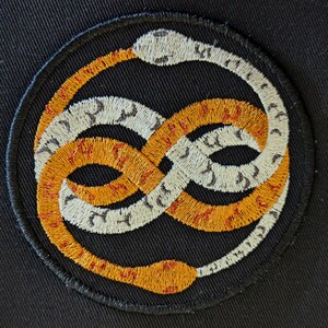 Double Infinity Snakes Iron on Patch 4" - Etsy