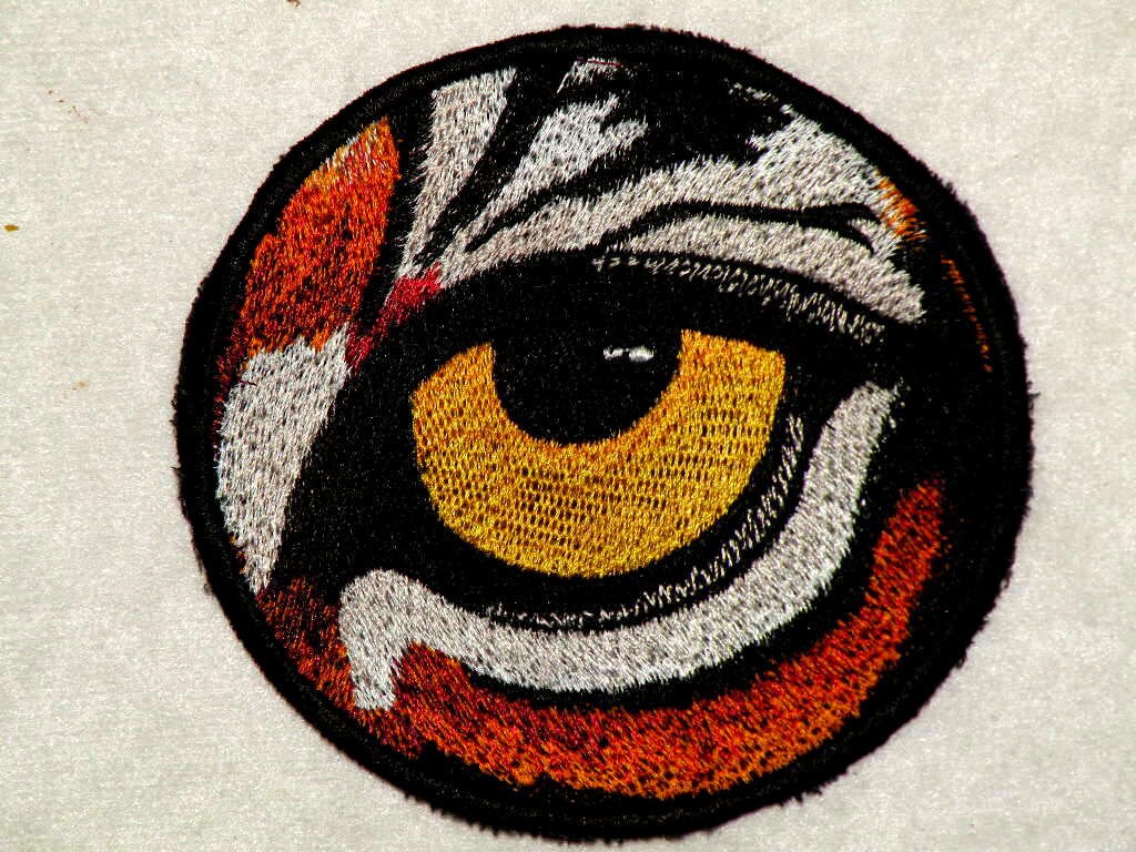 Eye of the Tiger Iron on Patch 4 | Etsy