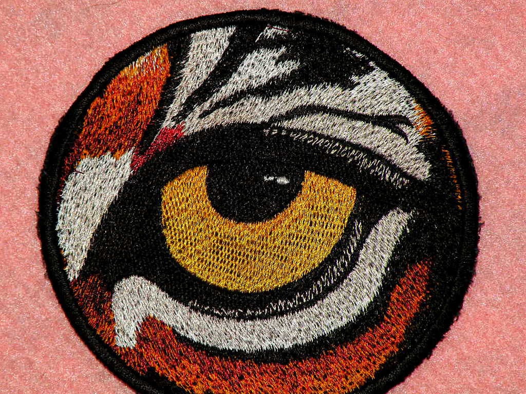 Eye of the Tiger Iron on Patch 4 | Etsy