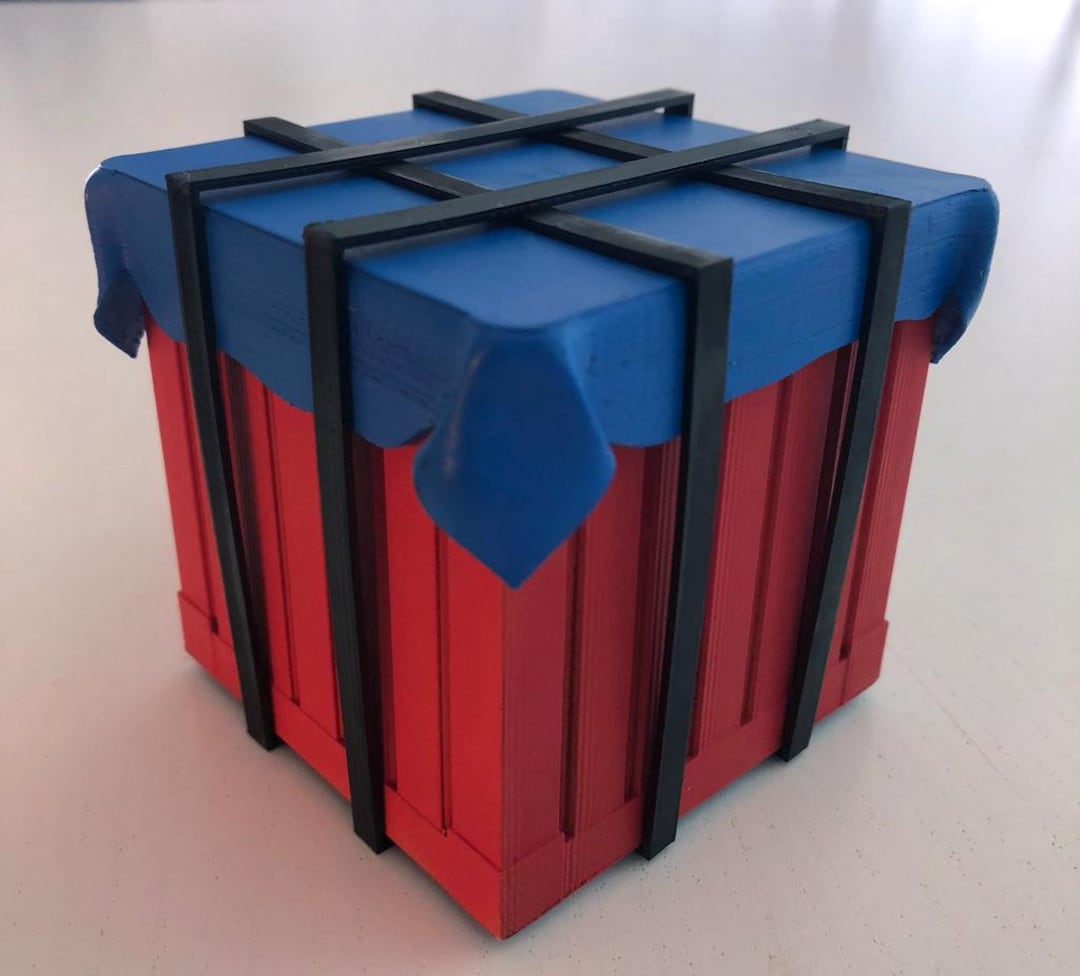 PUBG Crate Replica - 3D Printed Decorative Storage Box - PUBG Airdrop ...