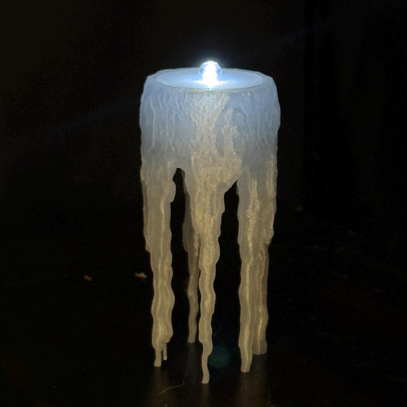 Icicle Candle LED Tealight Holder, 3D Printed - Etsy