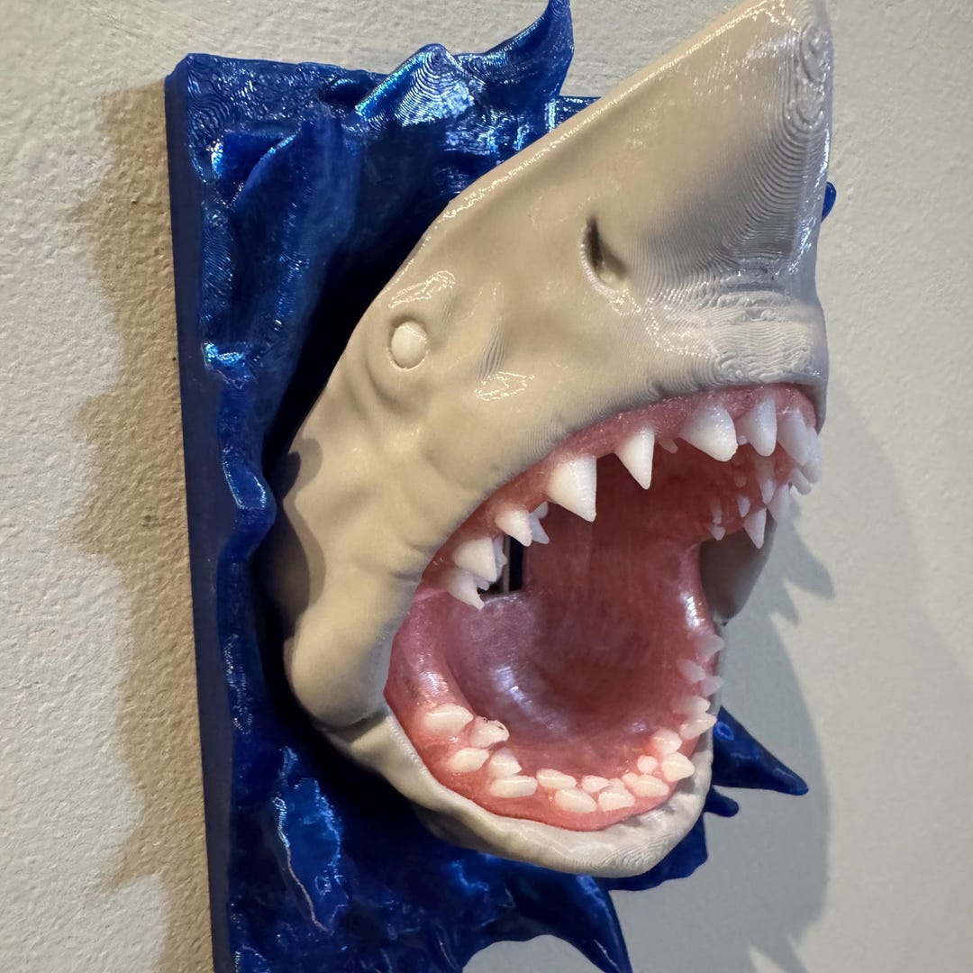 Jaws Shark Light Switch Cover: Ocean Theme Decor - Etsy