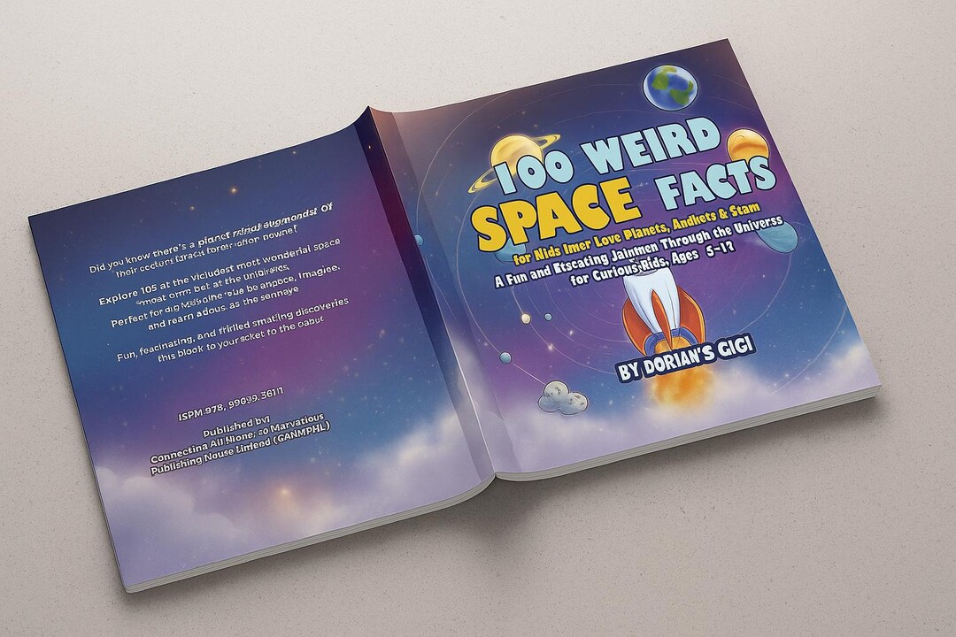 100 Weird Space Facts Book for Kids, Planets, Rockets & Stars - Etsy