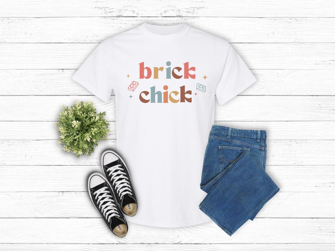 Brick Chick, LEGO Inspired, Brick Building Tee | Vintage Color Block ...