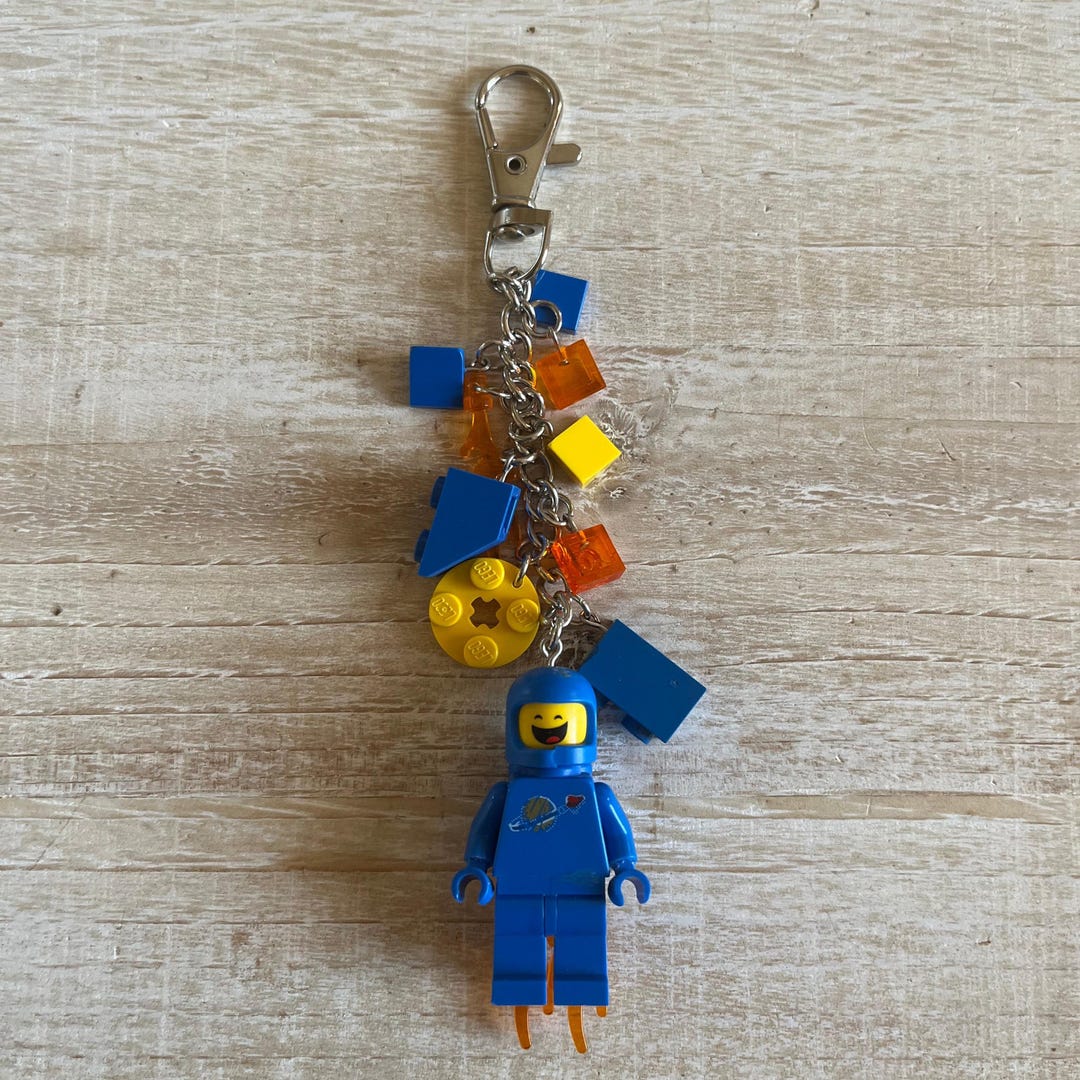 Benny Space Man Keychain With Authentic Bricks Used as Charms - Etsy