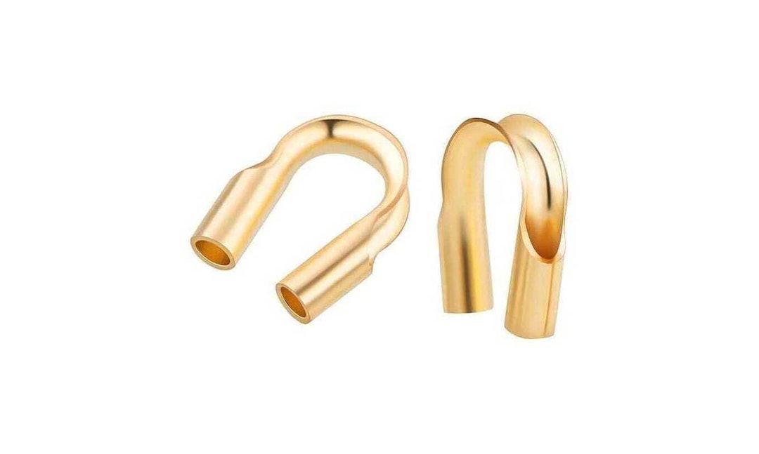 Gold Filled Wireguard Wire Guard Thimble 18K Gold Filled 4x4mm Size ...