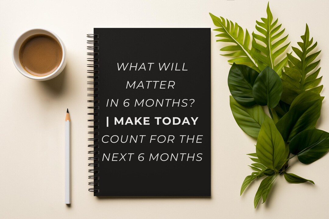 Make Today Count, Motivational Quote Notebook, Productivity & Self ...