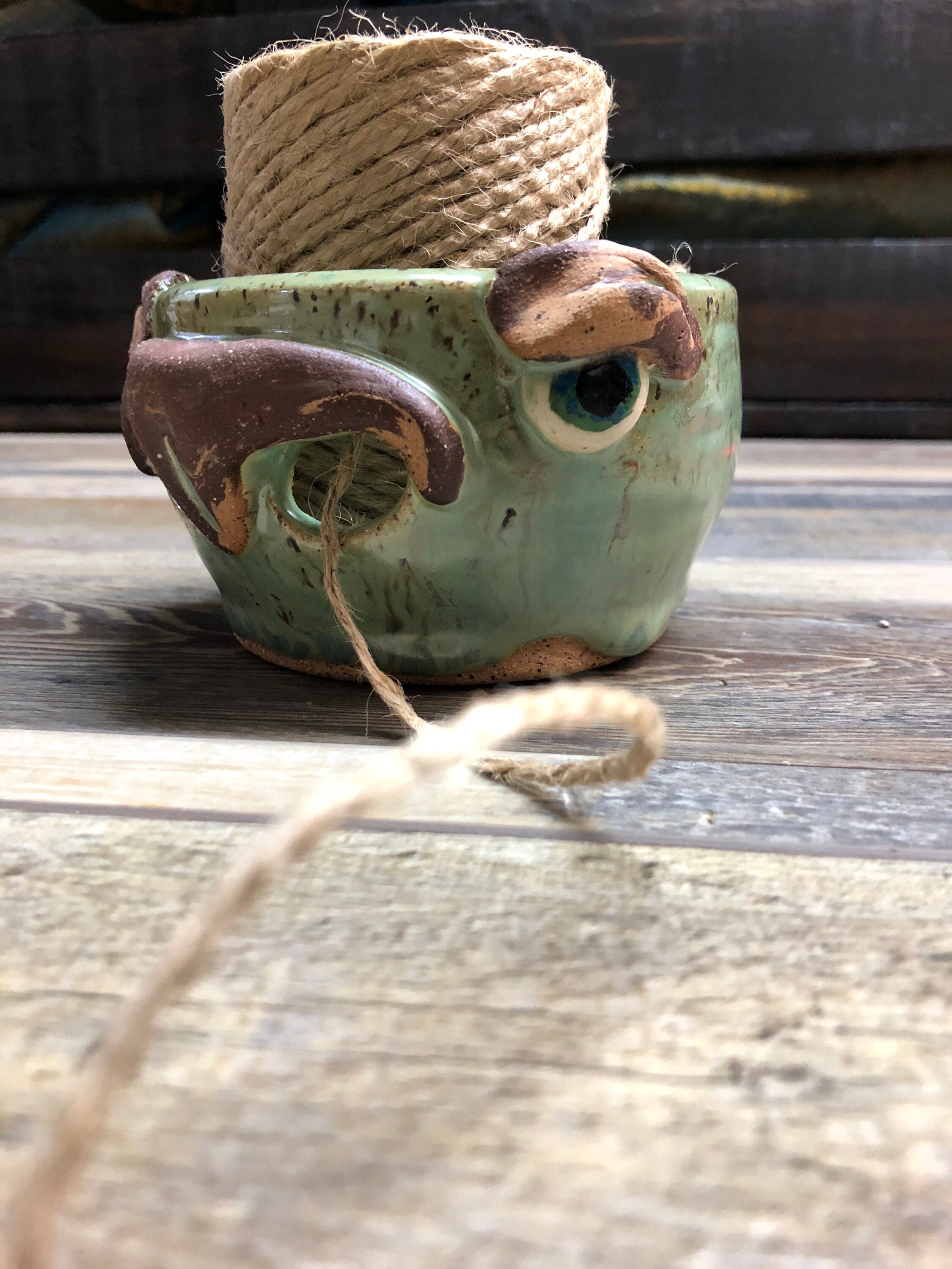 Snot Pot Monster Pottery Egg Separator or Orchid Planter Small - Etsy