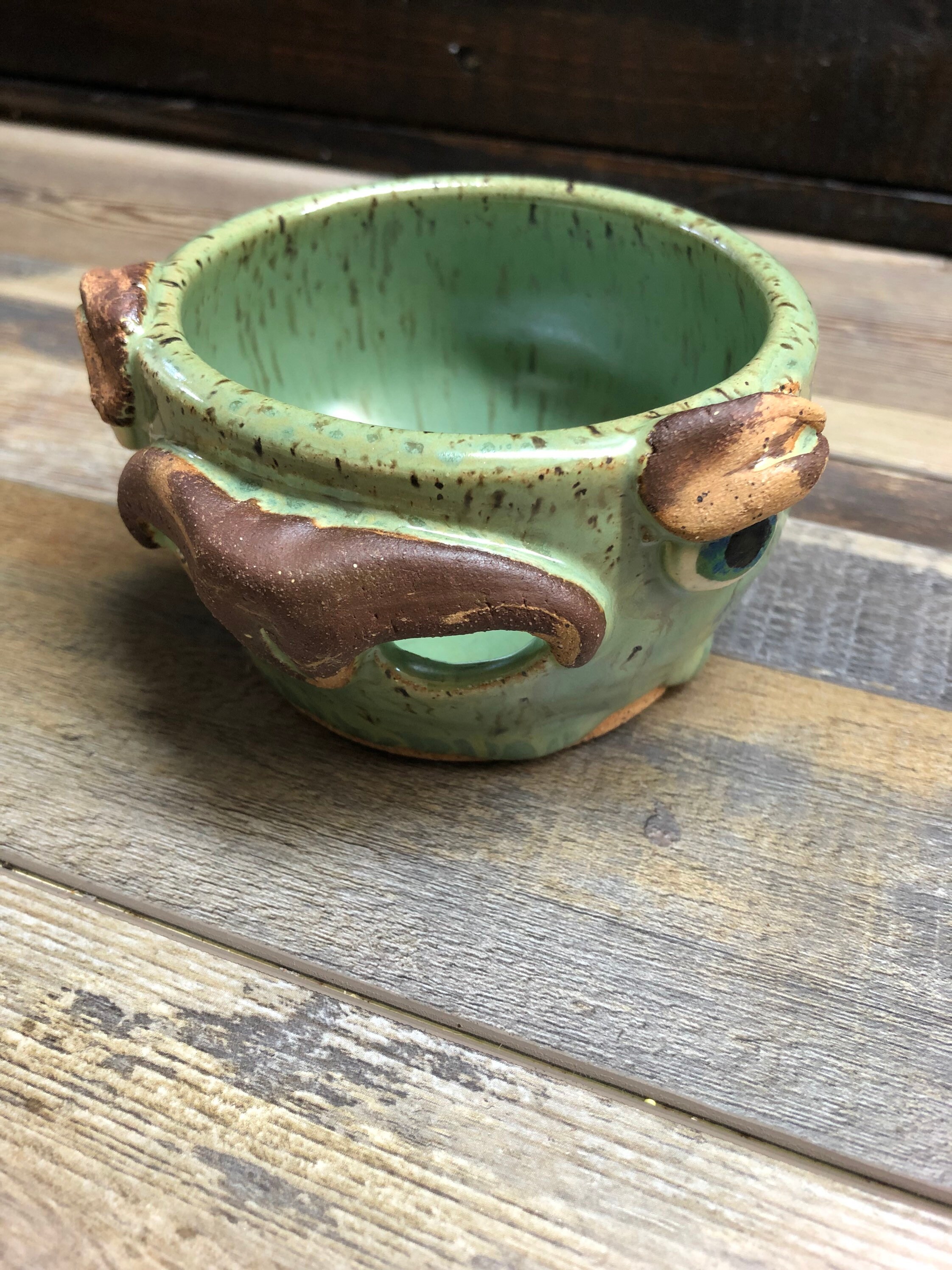 Snot Pot Monster Pottery Egg Separator or Orchid Planter Small - Etsy